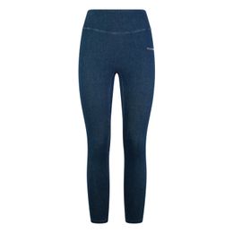 Leggings Plein Sport "Ps", Damen, Gr. L, US-Gr&ouml;&szlig;en, 14, dunkelblau, Obermaterial: 93% Baumwolle, 7% Elasthan, Hosen Leggings