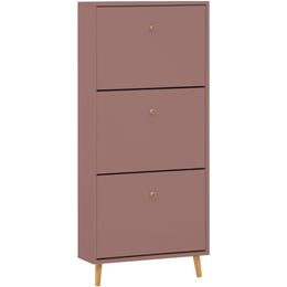 Schuhschrank Schildmeyer "Bjarne, Schuhschrank, Made in Germany, B: 60 cm", braun (mauve), B:59,8cm H:131cm T:19,5cm, FSC-zertifizierter Holzwerkstoff, Schr&auml;nke, Schuhschrank, Solide Verarbeitung - Dieses Produkt ist in Deutschland gefertigt