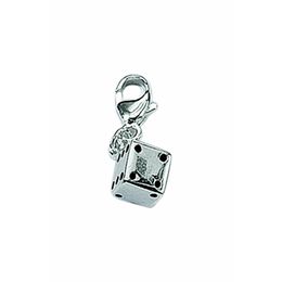 Adelia&acute;s Charm-Einh&auml;nger ADELIA&acute;S "Charm Anh&auml;nger W&uuml;rfel 925 Silber", silber, Charms, Damen, Silber 925 (Sterlingsilber), Silberanh&auml;nger W&uuml;rfel
