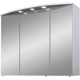 Spiegelschrank Schildmeyer "Verona, Spiegelschrank, Made in Germany, B: 100 cm", wei&szlig; (wei&szlig; glanz), B:100cm H:72,5cm T:16cm, FSC-zertifizierter Holzwerkstoff, Schr&auml;nke, Spiegelschrank, Solide Verarbeitung - Dieses Produkt ist in Deutschland gefertigt