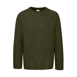 !Solid Strickfleece-Pullover SOLID "Strickpullover SDNohi", Herren, Gr. M, gr&uuml;n (duffel bag), Obermaterial: 58% Polyacryl PAN. 26% Wolle WO. 13% Polyamid PA. 3% Elasthan EL., Pullover