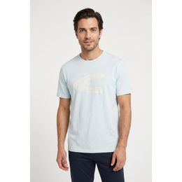 Rundhalsshirt Camel Active, Jungen, Gr. XL, airy blau, Jersey, Obermaterial: 100% Baumwolle, bedruckt, regular fit h&uuml;ftbedeckend, Rundhals, abgesteppte Kante, Shirts Rundhalsshirt, Sommershirt mit Frontprint