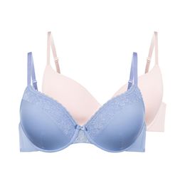 B&uuml;gel-BH Dorina "Sonia", Damen, Gr. 100, Cup E, lila, pink, Spitze, Obermaterial: 65% Polyester, 26% Polyamid, 9% Elasthan, BHs B&uuml;gel-BH, mit Spitzendetails, verstellbare Tr&auml;ger