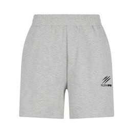Shorts Plein Sport "Icon", M&auml;dchen, Gr. L, US-Gr&ouml;&szlig;en, 01, wei&szlig;, Obermaterial: 59% Baumwolle, 35% Polyester, 6% Elasthan, Hosen Shorts