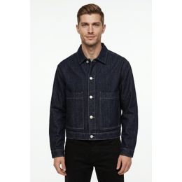 Jack & Jones Kurzjacke JACK & JONES "JORGLLOYD JACKET AKM 856 LN", Herren, Gr. L, blau denim pack:raw, Web, Obermaterial: 100% Baumwolle, unifarben, normal, Jacken Kurzjacke, im Denim Style