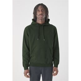 Kapuzensweatshirt Cleptomanicx "Ligull", Herren, Gr. L, gr&uuml;n (gr&uuml;n, olivgr&uuml;n), 100% Baumwolle, meliert, normal, ohne Ausschnitt, Sweatshirts, mit lockerem Schnitt