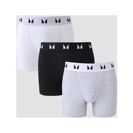 Myprotein MP Herren Boxershorts (3er-Packung) &ndash; Schwarz/Wei&szlig;/Grau - XS