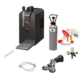 ich-zapfe Komplett Set Zapfanlage JET 30 Bierkoffer, Durchlaufk&uuml;hler 1-leitig Trockenk&uuml;hler, bis zu 35 Liter/h, Reinigungsset f&uuml;r Zapfanlage und Keg