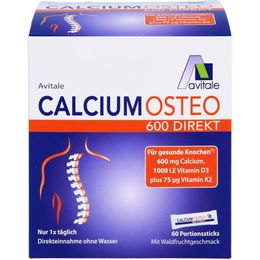 Avitale Calcium Osteo 600 Direkt Portionssticks 60 St