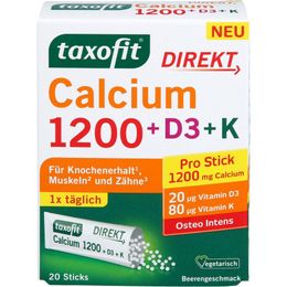 MCM KLOSTERFRAU Vertr. GmbH Taxofit Calcium 1200+D3+K Direkt Sticks 20 St