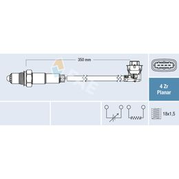 FAE Lambdasonde 77803 f&uuml;r SAAB WULING Opel BUICK