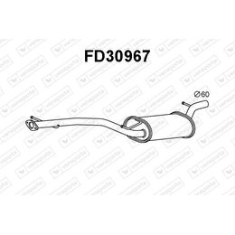 Veneporte Endschalld&auml;mpfer fd30967 f&uuml;r Ford Volvo