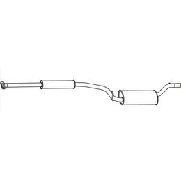 VEGAZ Mittelschalld&auml;mpfer mzs211 mitte f&uuml;r MAZDA