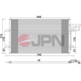 JPN Kondensator, Klimaanlage 60c9095JPN f&uuml;r Ford