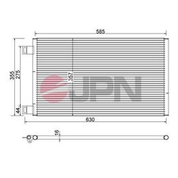 JPN Kondensator, Klimaanlage 60c9129JPN f&uuml;r Mercedes RENAULT