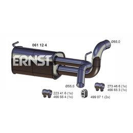 Ernst Endschalld&auml;mpfer 061124 f&uuml;r Opel GM