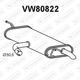Veneporte Endschalld&auml;mpfer vw80822 f&uuml;r VAG