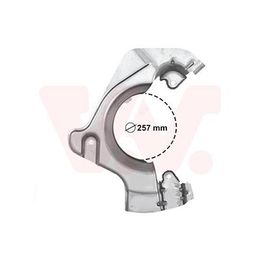 Van Wezel Spritzblech, Bremsscheibe 3804372 Vorderachse rechts f&uuml;r Fiat Opel