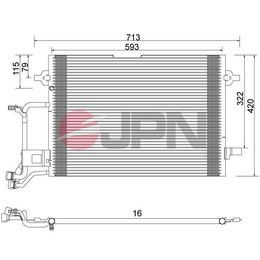 JPN Kondensator, Klimaanlage 60c9074JPN f&uuml;r Audi Skoda VW SEAT