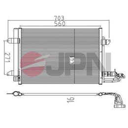 JPN Kondensator, Klimaanlage 60c9139JPN f&uuml;r VW