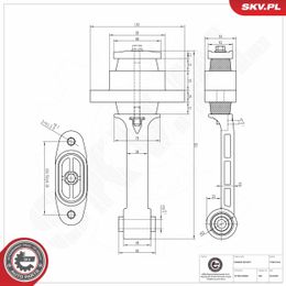 ESEN SKV Lagerung, Motor 75skv244 hinten f&uuml;r KIA