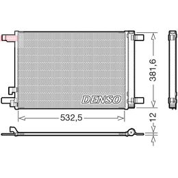 DENSO Kondensator, Klimaanlage dcn02048 f&uuml;r VW