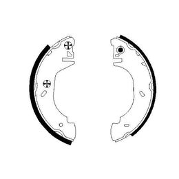 Bosch Bremsbackensatz 0986487524 f&uuml;r Ford