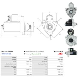AS-PL Starter s3026pr f&uuml;r DAF VW