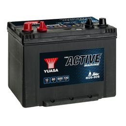 Yuasa Starterbatterie YBX ACTIVE MARINE 12 V, 80 Ah, 600 A m2680s 12V 68Ah 600A