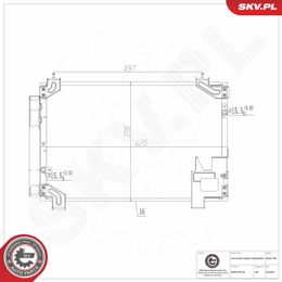 ESEN SKV Kondensator, Klimaanlage 86skv150 f&uuml;r TOYOTA