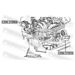 FEBEST Lagerung, Motor crmstrfr vorne f&uuml;r Chrysler ALFAROME/Fiat/LANCI