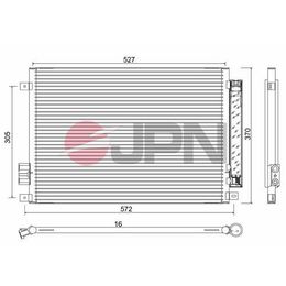 JPN Kondensator, Klimaanlage 60c9099JPN f&uuml;r Ford ABARTH LANCIA