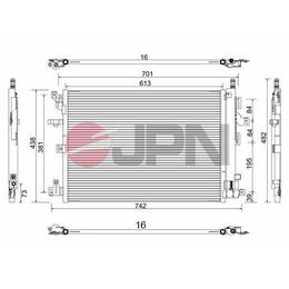 JPN Kondensator, Klimaanlage 60c9148JPN f&uuml;r Volvo