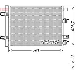DENSO Kondensator, Klimaanlage dcn17063 f&uuml;r Mercedes