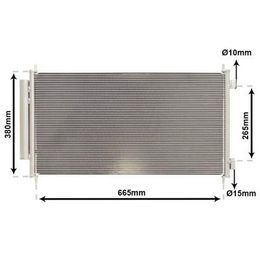 Van Wezel Kondensator, Klimaanlage 25005214 f&uuml;r HONDA