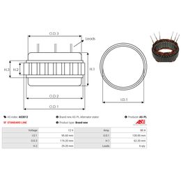 AS-PL Stator, Generator as3012