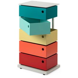 Dottus Trade Drehladen-Container Stahlblech 5-fach Polychrom Dario