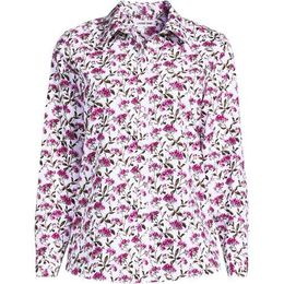 LANDS' END B&uuml;gelfreie Baumwoll-Bluse in Plus-Gr&ouml;&szlig;e, Damen, size: plus, Wei&szlig;, Baumwolle, by Lands' End