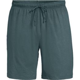 LANDS' END Pyjama-Shorts aus Baumwoll-Jersey, Herren,  Gr&uuml;n, Baumwolle, by Lands' End