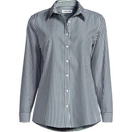 LANDS' END B&uuml;gelfreie Baumwoll-Bluse, Damen, size: regular, Gr&uuml;n, Baumwolle, by Lands' End
