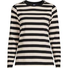 LANDS' END Lang&auml;rmeliges Supima-Shirt mit Rundausschnitt, Damen,  Wei&szlig;, by Lands' End