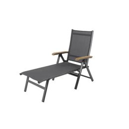 MwH Reno Liege 70x113x145 cm Eisengrau Teak Grau
