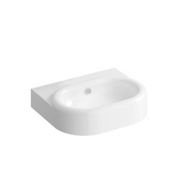 Vitra Liquid Waschtisch 60 cm ohne Hahnloch mit &Uuml;berlaufloch Wei&szlig; Hochglanz,7316B403-0012 7316B403-0012