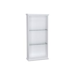 Vitra Valarte Wandregal Breite 54 cm H&ouml;he 114 cm 2 Glaseinlegeb&ouml;den Wei&szlig; Matt,62252 62252