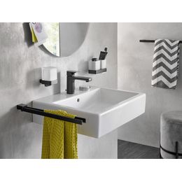 Emco loft Einhand-Seifenspender Glasteil satiniert, Kunststoffpumpe, schwarz, 052113303 052113303