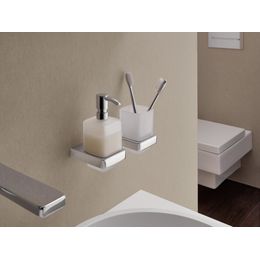 Emco trend Seifenspender Glasteil satiniert, Kunststoffpumpe, chrom,022100100 022100100