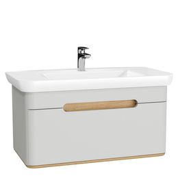 Vitra Sento Set 98 cm Waschtisch + Unterschrank 1 Lade Hellgrau Matt,65987 65987
