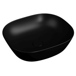 Vitra Plural Aufsatzschale flach rechteckig 45 x 38 x 14 cm Schwarz Matt,7810B483-0016 7810B483-0016