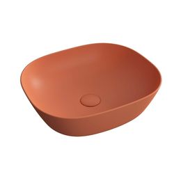 Vitra Plural Aufsatzschale flach rechteckig 45 x 38 x 14 cm Rote Erde Matt,7810B477-0016 7810B477-0016