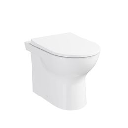 Vitra New S20 Round Tiefsp&uuml;ler-Stand-WC sp&uuml;lrandlos Smooth Flush back Wei&szlig; Hochglanz,7706L003-0075 7706L003-0075